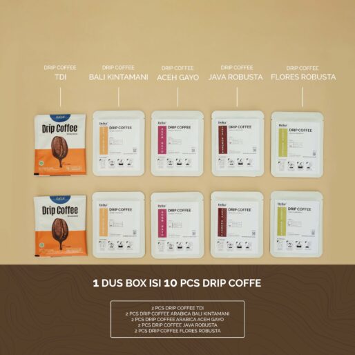 Hampers Kopi Lebaran : 10 Drip Bag Coffee - Delta Coffee Roaster